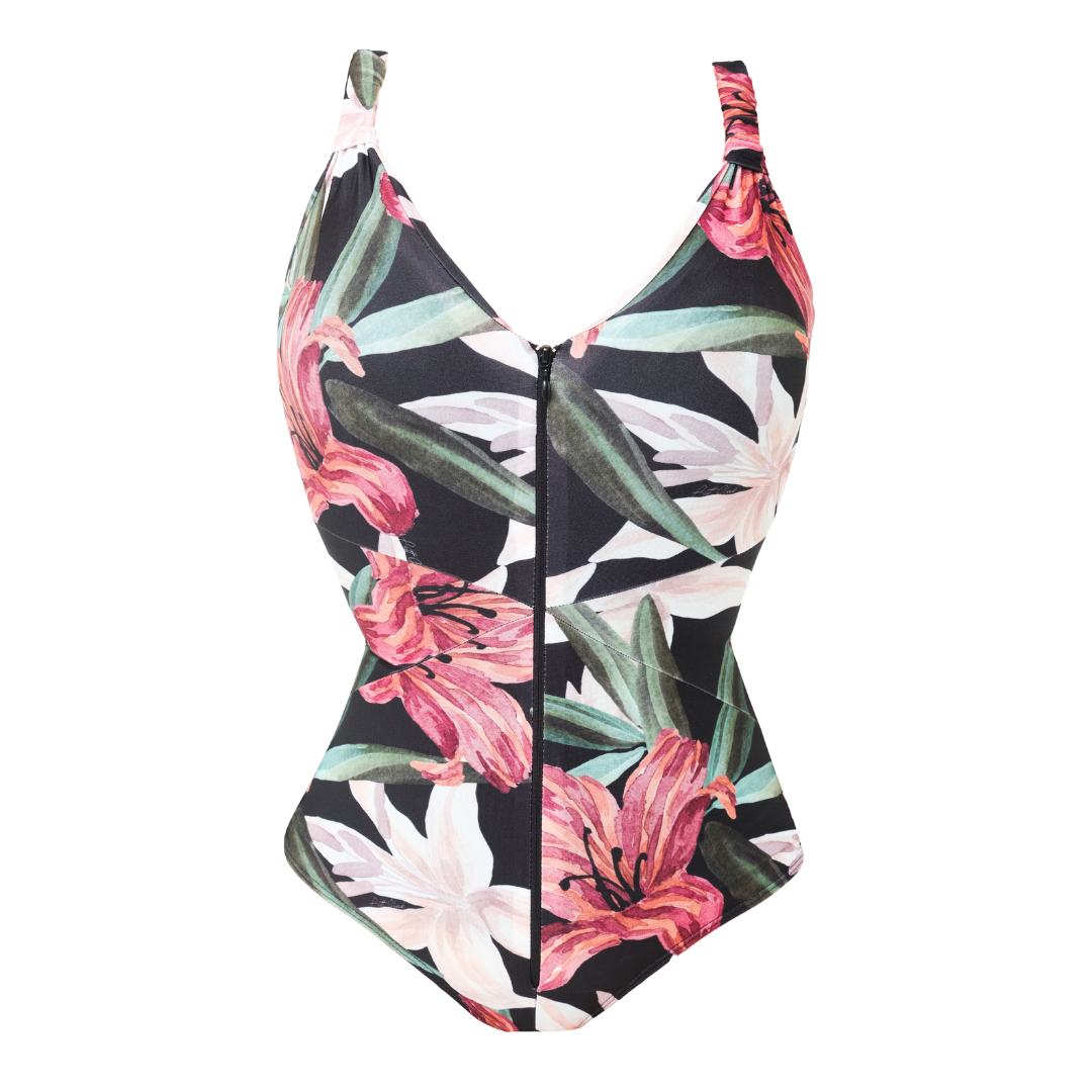 Maiô modelador - SlimSun Busto Pré Moldado com recortes | Fitt Club