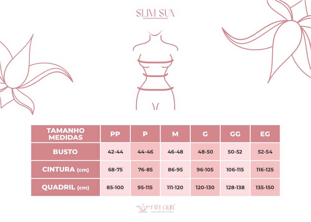 Maiô modelador - SlimSun Estampado | Fitt Club